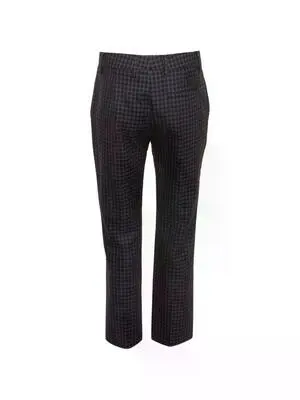 Prada Tailored Plaid Pattern Trousers