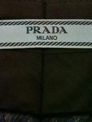 Prada Tailored Plaid Pattern Trousers