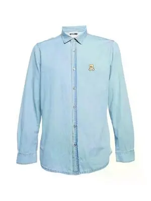 Moschino Teddy-patch Chambray Shirt