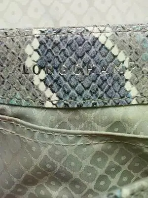 Longchamp Amazone Python-embossed Leather Crossbody Bag