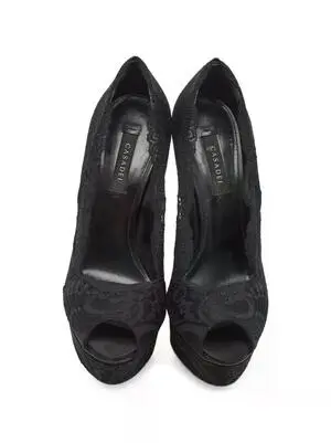 Casadei Lace Platform Pumps