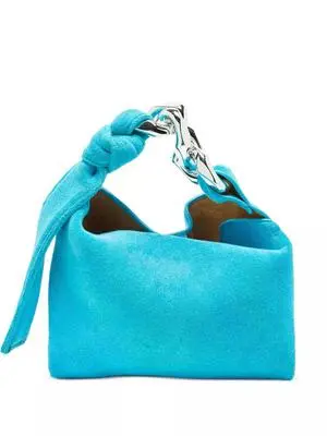 JW Anderson Chain Terry Cloth Shoulder Bag - Blue