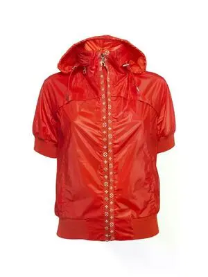LOUIS VUITTON Monogram Trim Hooded Jacket