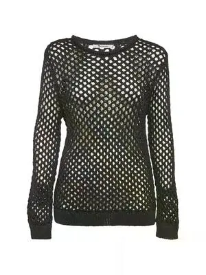 Alexander Wang Crochet Sheer Sweater