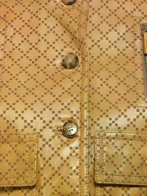 Gucci Perforated Leather Bomber Jacket - Neutrals