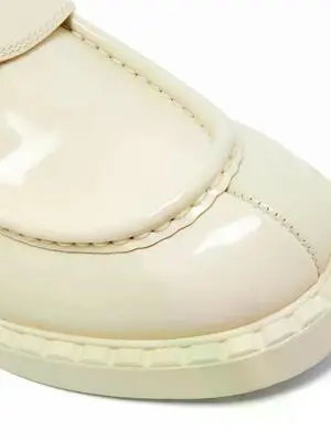 Prada Logo-plaque Patent Loafers