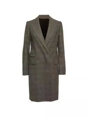 ALLSAINTS Houndstooth Double-breasted Coat