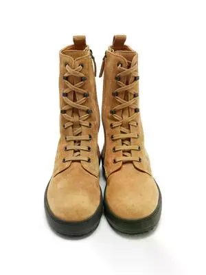 TOD'S Gommino Lace-up Ankle Boots - Neutrals