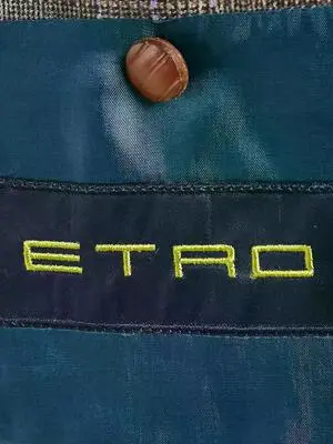 Etro Glen Plaid Single-breasted Blazer