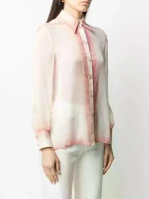Alberta Ferretti Silk Gradient Shirt
