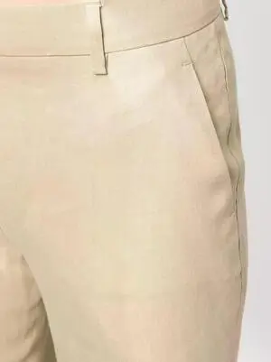 Alberta Ferretti Linen Blend Wide Leg Trousers