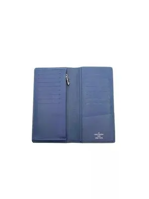 LOUIS VUITTON 2020 Monogram Taigarama Brazza Bifold Wallet Long Wallets - Blue