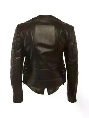 Balenciaga Quilted Lamb Leather Biker Jacket
