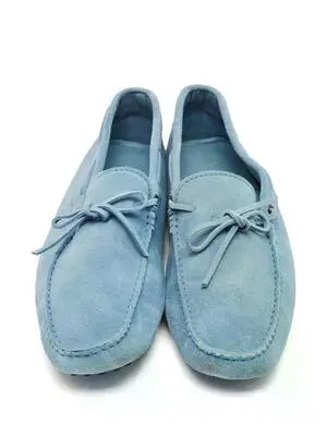 TOD'S Gommino Suede Slip-on Loafers - Blue