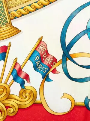 Hermès 1980-2000 Luna Park Silk Scarf 90 Scarves