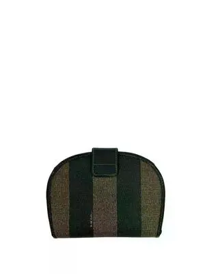 Fendi 20th Century Pequin Coated Canvas Bifold Wallet Small Wallets