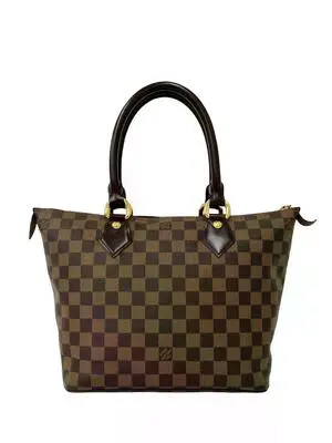 LOUIS VUITTON Damier Ebene Saleya Pm Handbag - Brown