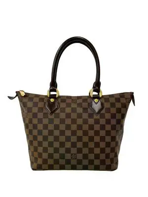 LOUIS VUITTON Damier Ebene Saleya Pm Handbag - Brown