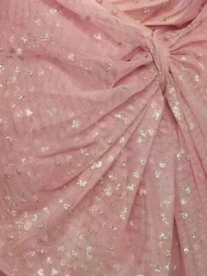 Red Valentino Glittered Bow-embellished Dress