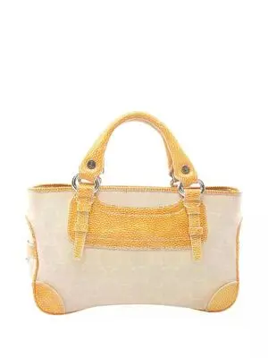 Celine 20th Century Canvas Boogie Bag Handbag - Neutrals