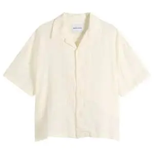 MKI MIYUKI ZOKU Loose Weave Check Vacation Shirt - Bone