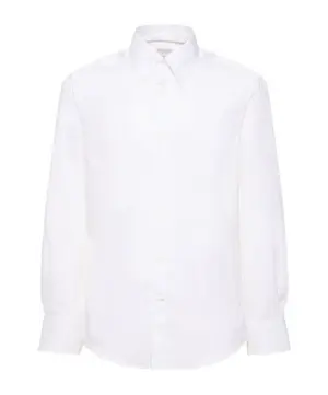 Brunello Cucinelli Twill Button Shirt - White