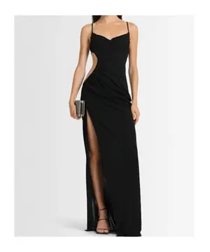 MUGLER Slit Detail Dress