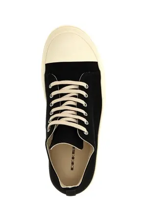 Rick Owens Round Toe Lace-up Sneakers