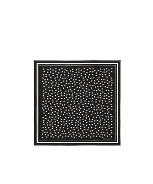 Dolce & Gabbana Dolce Gabbana Polka Dot Printed Scarf - Black