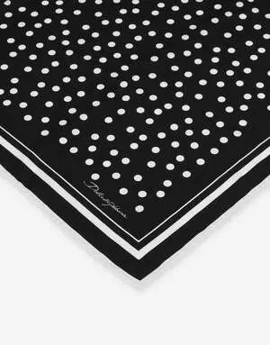 Dolce & Gabbana Dolce Gabbana Polka Dot Printed Scarf