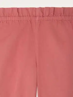 Bonpoint Elastic Waist Casual Pants With Ruffle Detail