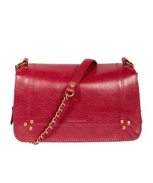 Jérôme Dreyfuss Granular Leather Crossbody Bag - Red