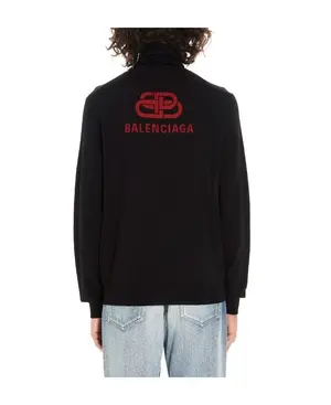 Balenciaga Logo Knitted Pullover