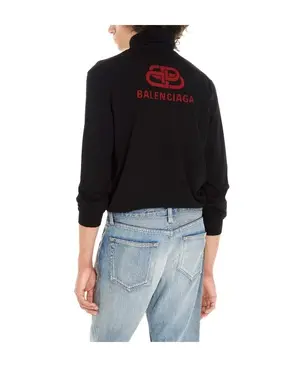 Balenciaga Logo Knitted Pullover