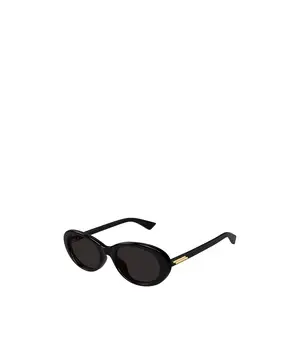 Bottega Veneta Classic Oval Sunglasses - Black