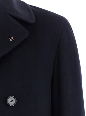 Tagliatore Long Sleeve Double-breasted Coat