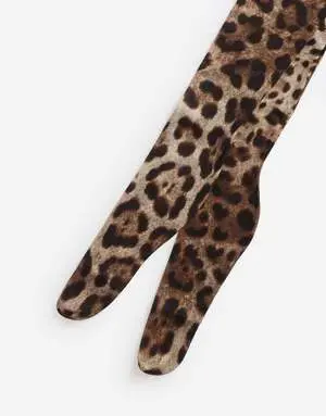 Dolce & Gabbana Leopard Printed Tights