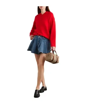 Sea Denim Pleated Skort