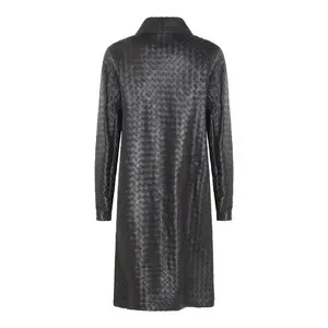 Bottega Veneta Intrecciato Leather Coat
