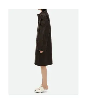 Bottega Veneta Intrecciato Leather Coat