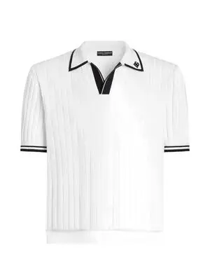 Dolce & Gabbana Cotton Polo Shirt - White