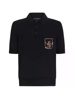 Dolce & Gabbana Virgin Wool Polo Shirt With Logo