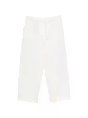 THE ROW Faz Drawstring-waist Palazzo Pants - White