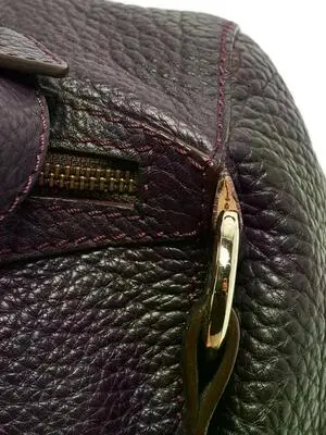 Carolina Herrera Boston Grained Leather Tote Bag
