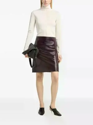 COURREGES Logo Embroidered Zipped Cardigan