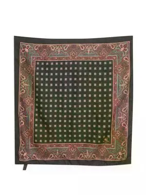Etro Paisley-print Scarf - Black