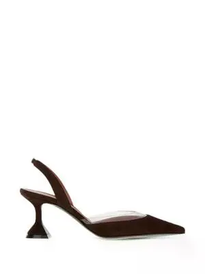 Amina Muaddi Lara Slingback Pumps