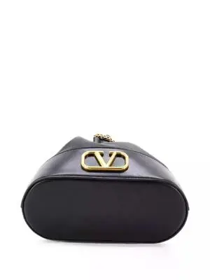 Valentino Garavani Vlogo Leather Bucket Bag