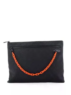 LOUIS VUITTON Monogram Taurillon Leather Pouch