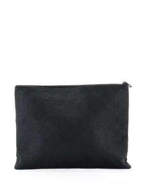 LOUIS VUITTON Monogram Taurillon Leather Pouch
